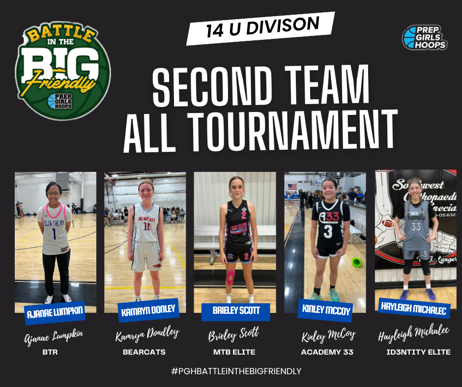 14U 2nd All Tournament Team Battle in the Big Friendly | Prep Girls Hoops