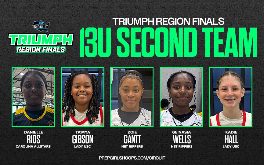 Triumph Region Finals All Tournament 13U Second Team | Prep Girls Hoops